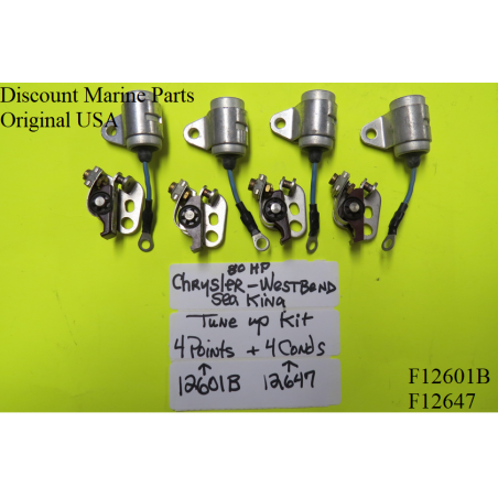 Chrysler Westbend Sea King Wards 80 HP Points 12601B Condensers 12647