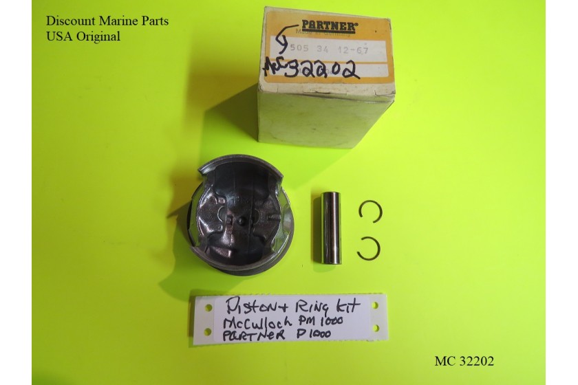 Piston & Ring Kit Partner P100 505-341267 McCulloch Pro Mac 1000 32202