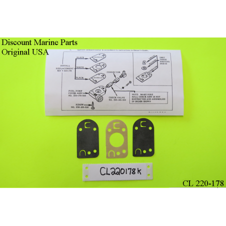 Clinton Outboard J5-1106 J5-1107 J9 J350 J500 J700 AJ9 BJ9 Fuel Pump ...