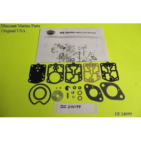 Mercury Outboard Merc 7.5 9.8 HP Tillotson BB1 BB2 BB3 BB4 BB5 BB6 BB7 Carb Kit DI 24099