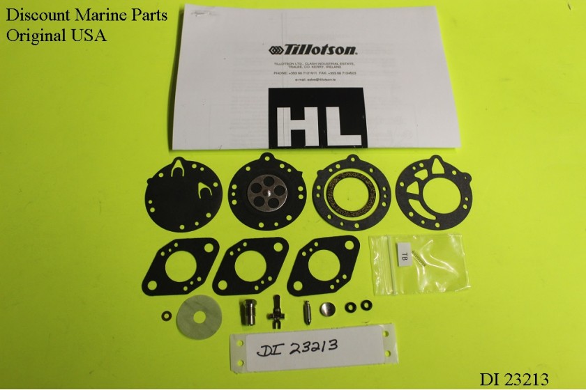Husqvarna Sweden non-USA model Chainsaw Tillotson HL143A Carb Kit DI 23213