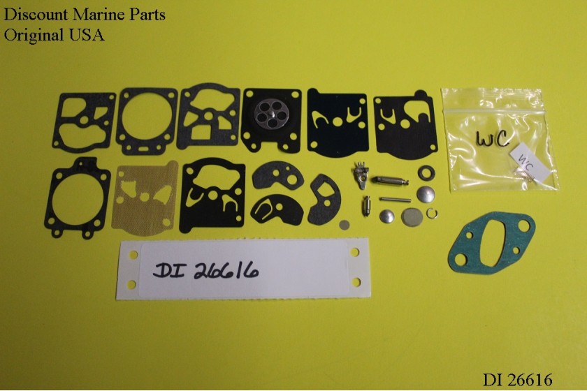 Echo Power Blower PB210E (GE200V) Carburetor Walbro WT157 Carb Kit DI 26616