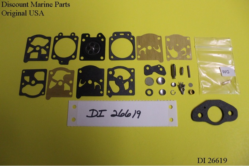 Homelite Blower HB680 Carburetor Walbro WT169 Carb Kit DI 26619