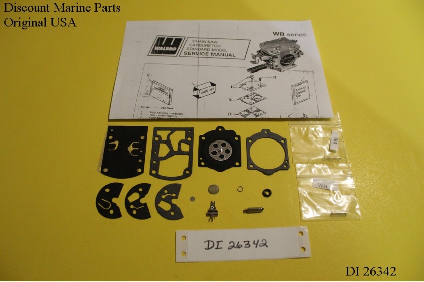 Homelite 750 Chainsaw Carburetor Walbro WB9 WB19 Carb Kit DI 26342